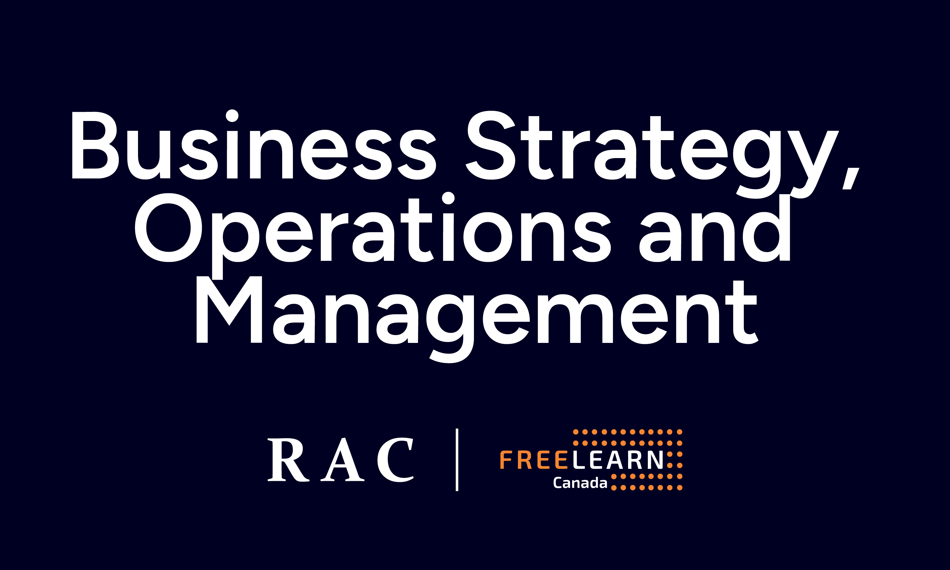 Business Strategy, Operations & Management - The Royal Alberta College