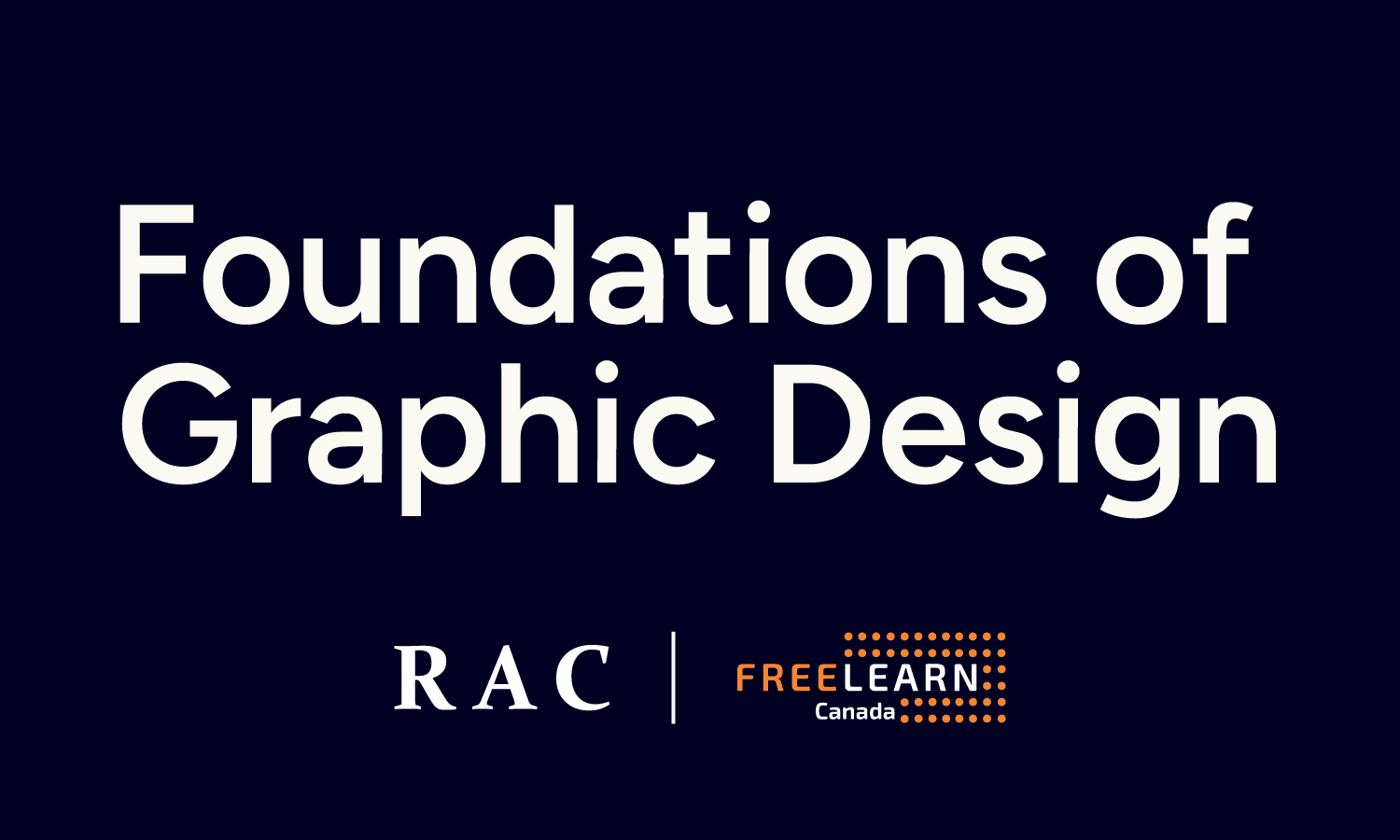 Foundations of Graphic Design - The Royal Alberta College
